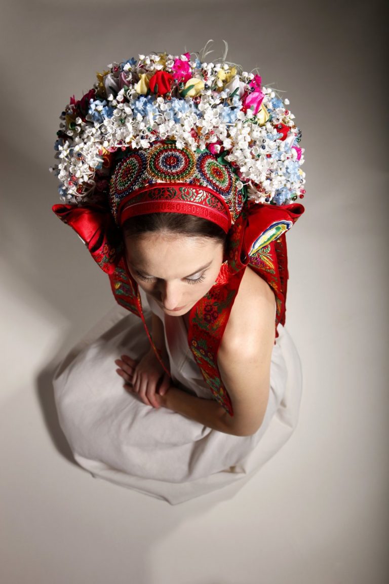 Accompanying a Kroj, Folk Headwear | TresBohemes.com