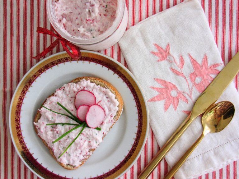 Radish and Cheese Spread - A Quick and Easy Czech Appetizer