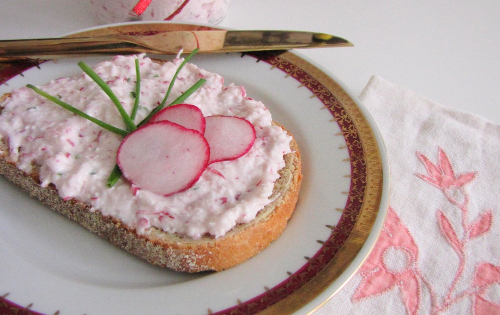 Radish and Cheese Spread - A Quick and Easy Czech Appetizer