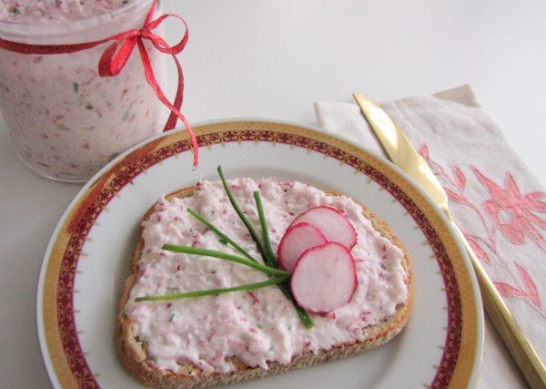 Radish and Cheese Spread - A Quick and Easy Czech Appetizer