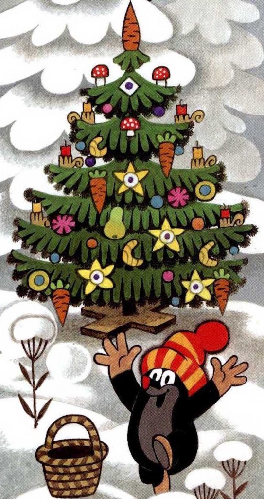 Krtek A Vánoce Illustrated by Zdeněk Miler | Tres Bohemes