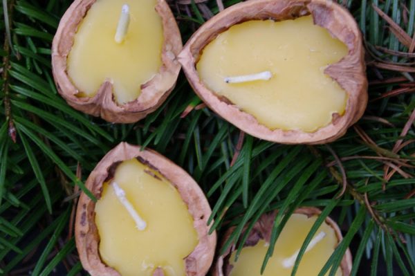Do It Yourself Lucky Czech Walnut Shell Candles | Tres Bohemes