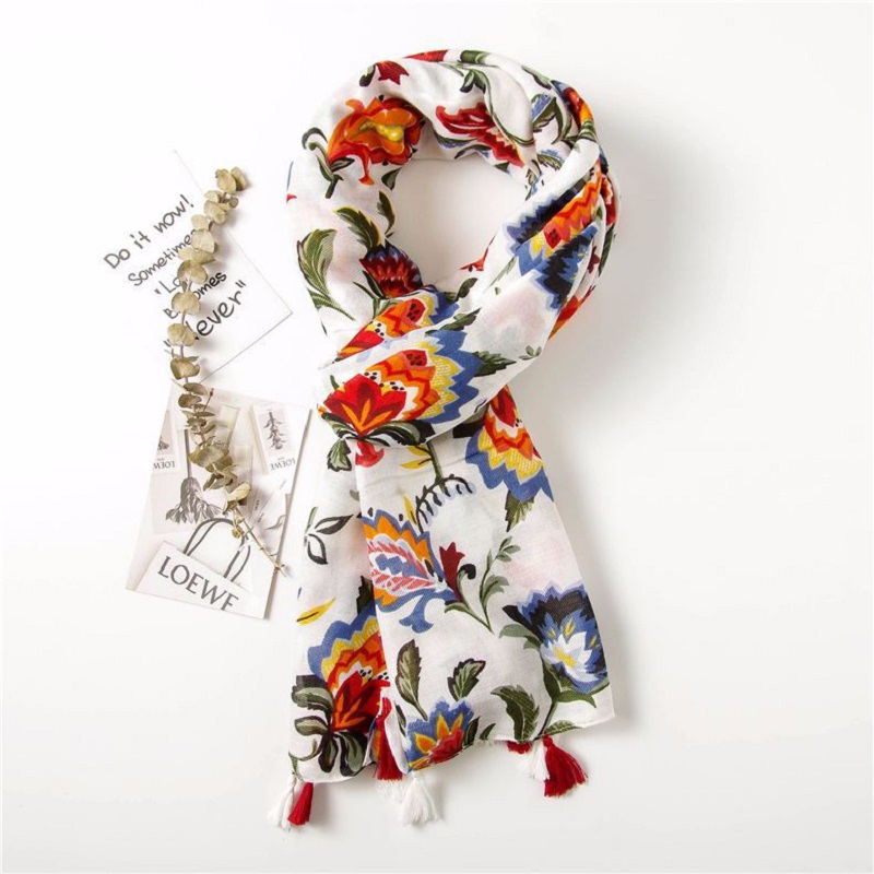 Czech, Moravian and Slovak Pattern Inspired Folk Scarf | Tres Bohemes