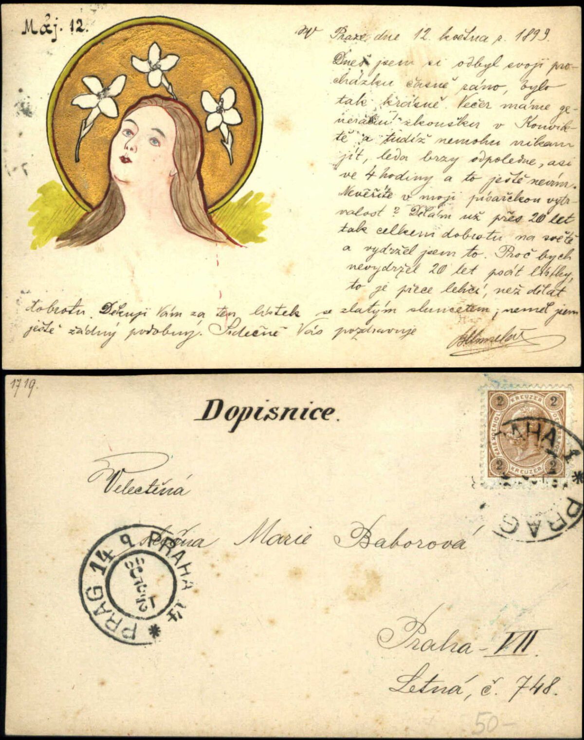 Czech Letters from 1899 | Tres Bohemes